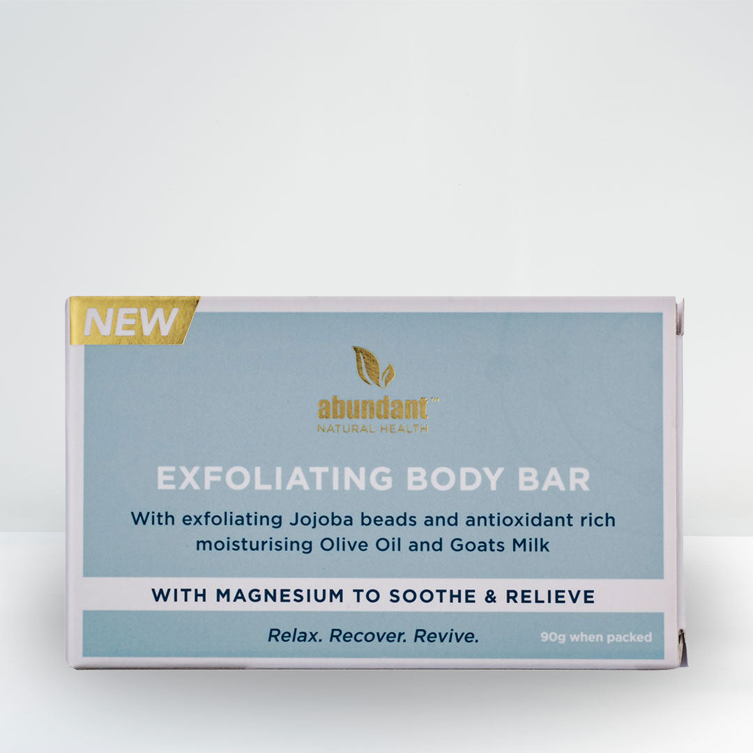 Magnesium Body Scrub | Exfoliating Body Bar (90g) – Abundant Natural ...